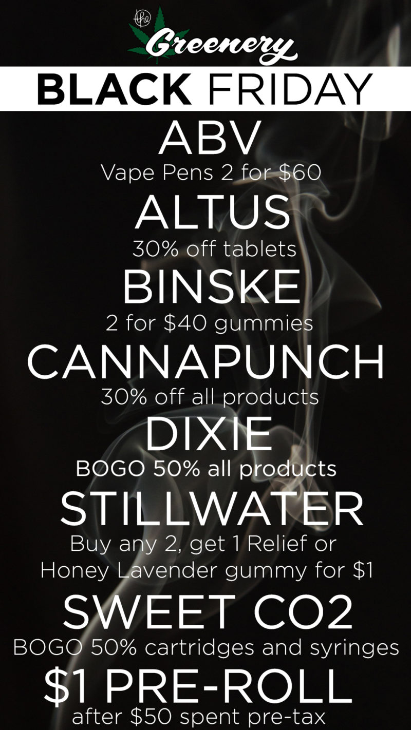 Black Friday Marijuana Deals in Durango | The Grand Junction Greenery