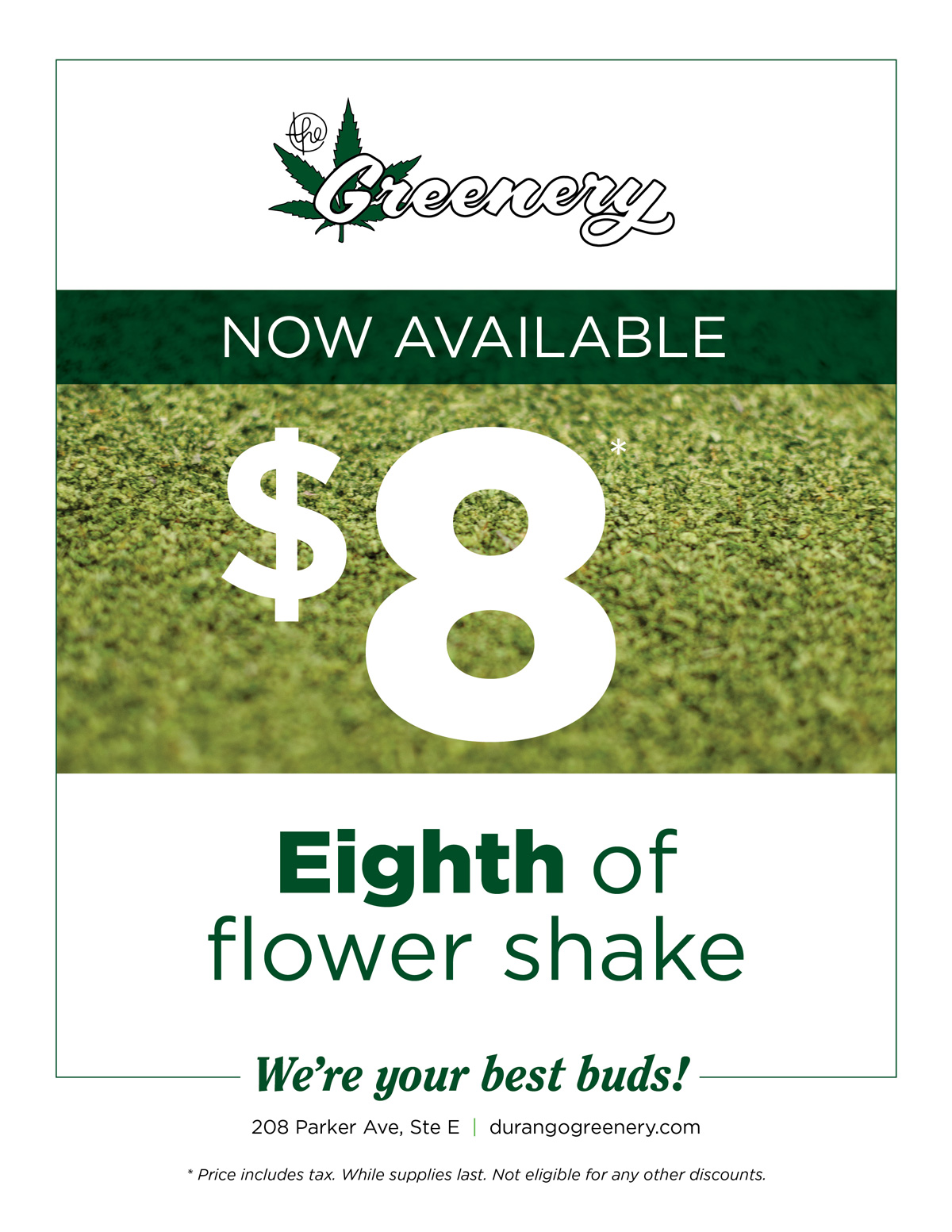 Eight Dollar Eighths | The Grand Junction Greenery